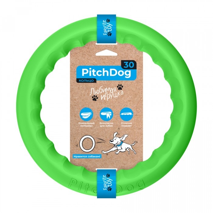 פיץ' דוג 30 ס"מ טבעת אימון ירוקה Pitch Dog - ג'ונגל - רשת חנויות מחמד ג ...